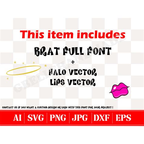 Bratz Font Alphabet Halo And Kiss Vector Svg Inspire Uplift