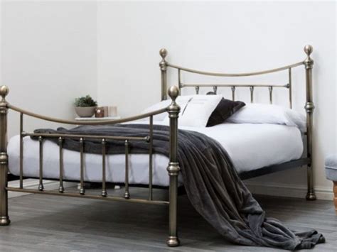 Sleep Design Stratford 4ft6 Double Antique Brass Metal Bed Frame By Uk Bed Store Double Bed