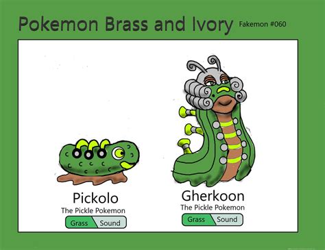 Fakemon Pickolo Gherkoon By Dragonx500 On Deviantart