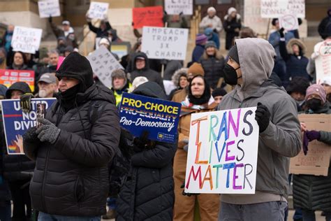 Anti Trump Protestors Rally Against Project 2025