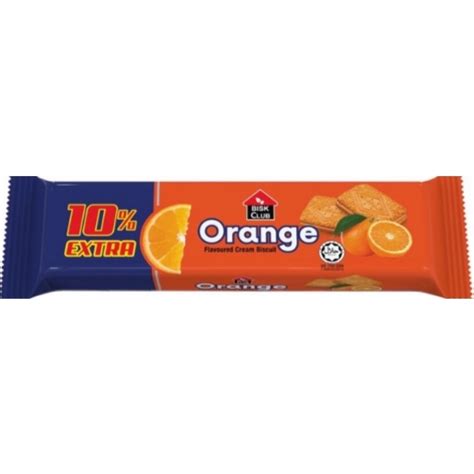 Bisk Club Orange Flavoured Cream Biscuit 100g Shopee Singapore