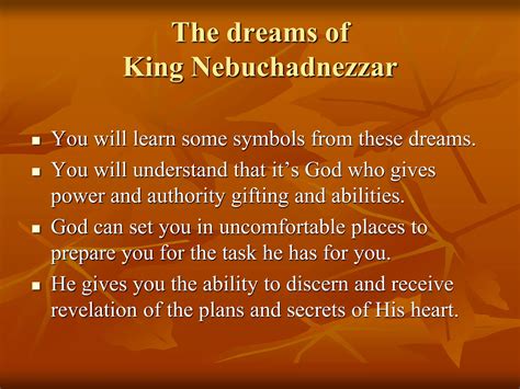 The Dreams Of King Nebuchadnezzar Pptx
