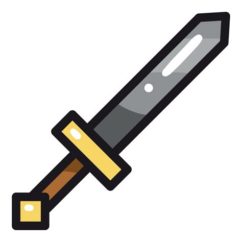Sword Cartoon Icon 12013872 Vector Art At Vecteezy