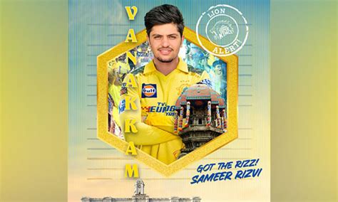 Ipl Auction Uncapped Batter Rizwi Goes To Csk For Rs 8 4 Crore Shubham Goes To Dc