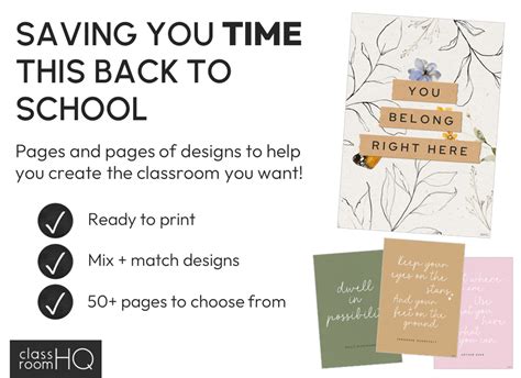 Cottagecore Inspirational Classroom Posters Classroom Hq