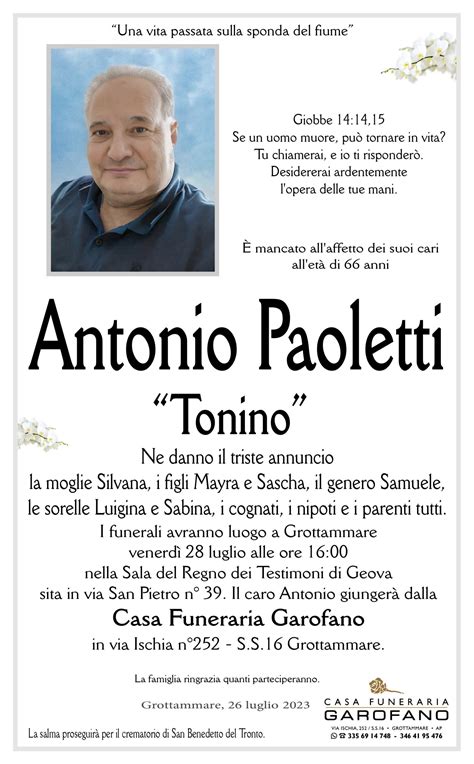 Antonio Paoletti Riviera Oggi
