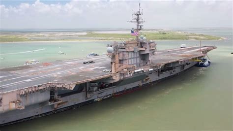 Uss Kitty Hawk Cv 63 Final Voyage To Port Of Brownsville Texas Youtube