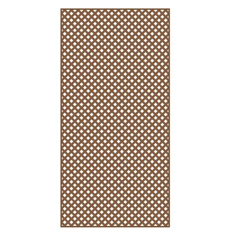 Freedom 4 Ft X 8 Ft California Redwood Vinyl Privacy Lattice In The