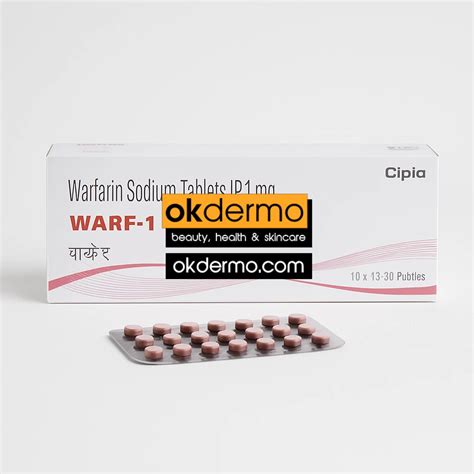 Warf® Warfarin 1 Tablets Okdermo Skin Care