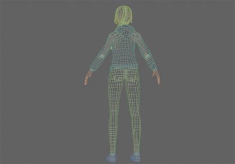 Cool Anime Girl V27287 3d Model Turbosquid 2270398