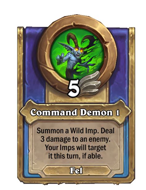 Mercenariescommand Demon 1 Hearthstone Wiki