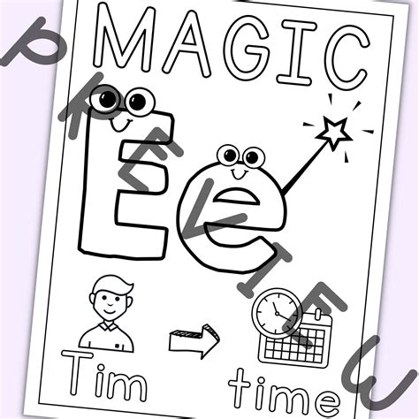 Silent E Coloring 2025