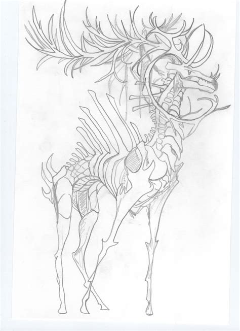 Zombie Deer Disegno Mostro Disegni Sfondo Iphone