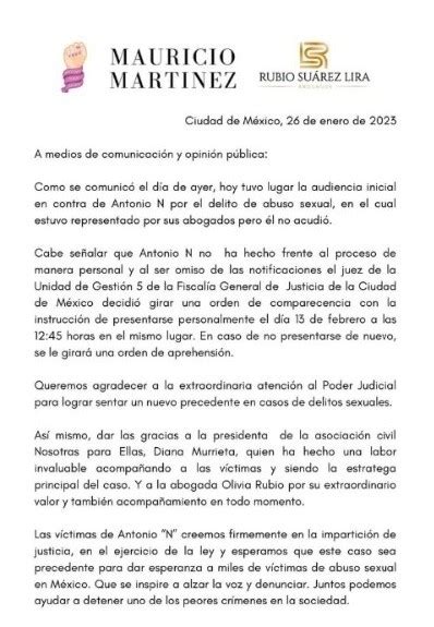 Giran Orden De Comparecencia Contra Toño Berumen Por Presunto Abuso Del