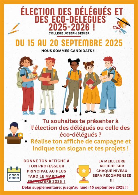 Les élections Des Délégués Et Des éco Délégués 2025 2026 Collège