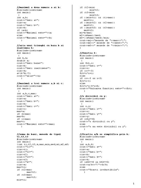 Probleme Rezolvate Cpp Cls Ix A Pdf C Object Oriented Programming
