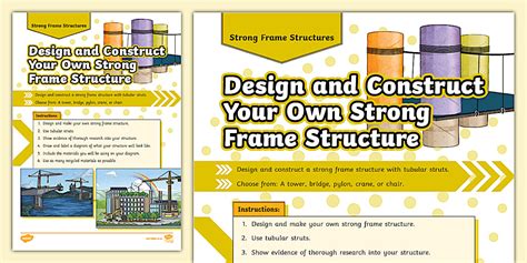 Gr 4 Design And Construct Your Own Strong Frame Structure