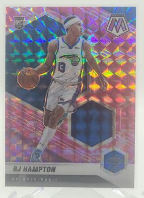 2020 21 Panini Mosaic Camo Pink 233 Rj Hampton Rc Orlando Magic Ebay