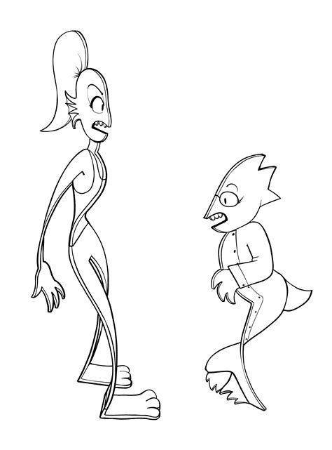 Alphys Undyne Side Flat By Paperboio On Deviantart