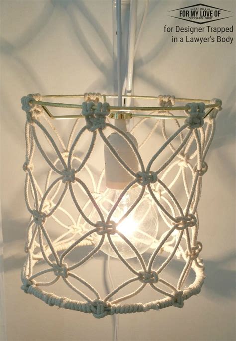 DIY Macrame Lamp Shade Tutorial Macrame Lamp Macrame Lamp Shade Macrame Light