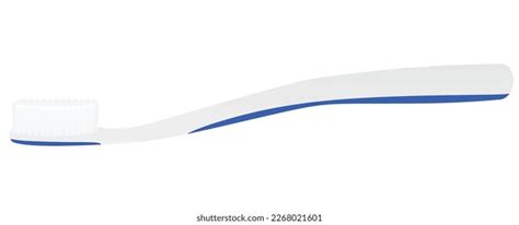 White Simple Toothbrush Vector Illustration Stock Vector Royalty Free