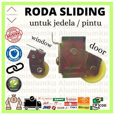 Jual Roller Sliding Window Kecil Roda Sliding Ekonomi Weldom Rsw
