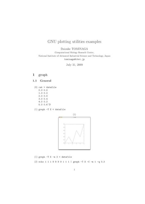 Pdf Gnu Plotting Utilities Examples · Gnu Plotting Utilities Examples Daisuke Tominaga