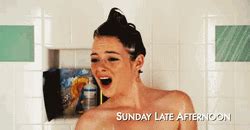 Sexy Funny Girl In The Shower 