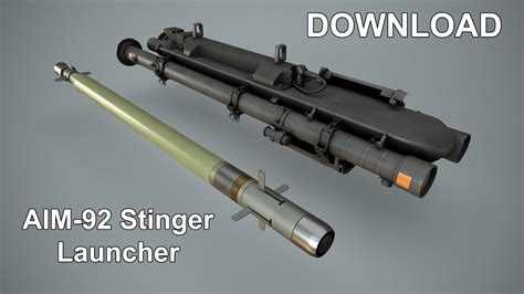 Aim 92 Stinger Launcher 3d Model 47 Youtube