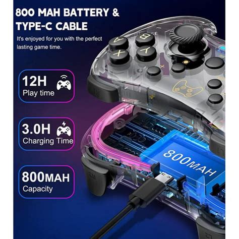 Beboncool Wireless Switch Pro Controller For Nintendo Switchliteoledpciosandroidswitch
