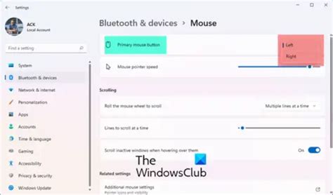 How To Switch Or Change Left Right Mouse Buttons In Windows