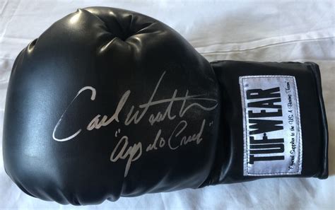 Carl Weathers Autographed Tuffwear Black Boxing Glove Apollo Creed