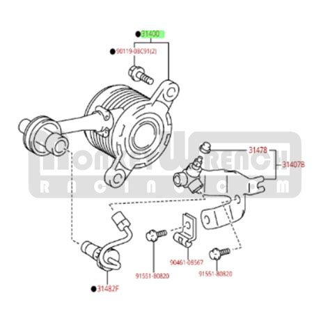 Toyota Oem Clutch Release Bearing Slave Cylinder Corolla 2018 22 2