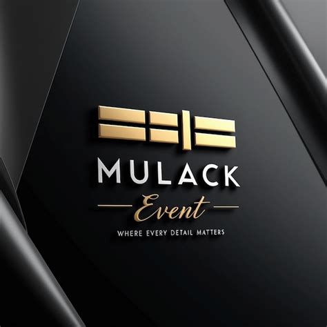 Luxury Redefined Mulack Event Logo In 16k Detail Premium Ai Generated Image