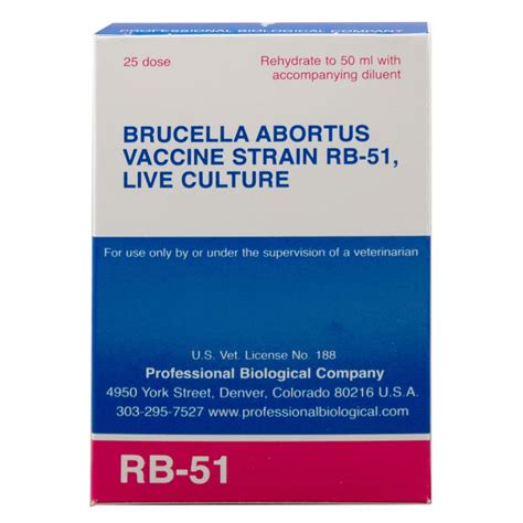 Brucella Abortus Vaccine Rb 51 Santa Cruz Animal Health