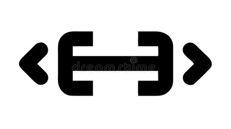 Coding Brackets With Horizontal Arrows Vector Design Generative Ai Stock Vector Illustration