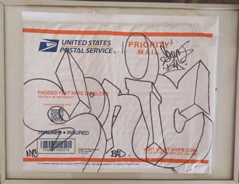 Sonic Bad Markers On Usps Envelope 31x24cm Seen Futura Cope2 Quik Iz Duster Daze Eur 90 00