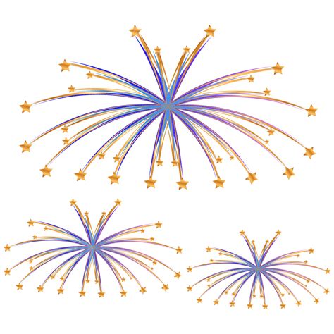 Elegant Fireworks Clipart New Years Eve Clipart Christmas Etsy