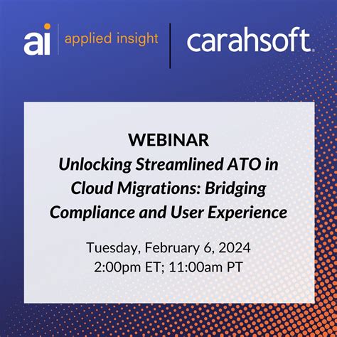 Applied Insight Llc On Linkedin Webinar Cloud Cloudsecurity Cloudmigrations Compliance