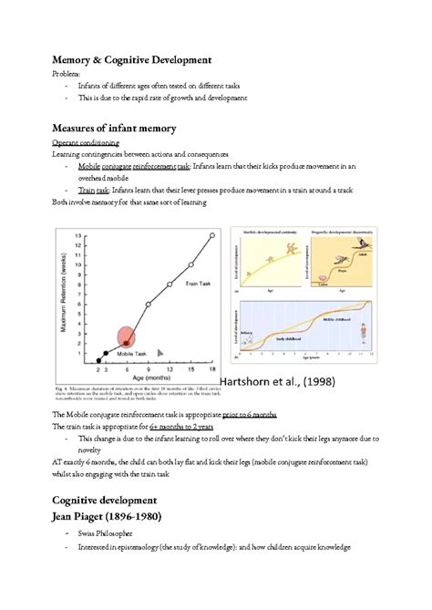 Psyc1001 T1 Wk3 Lec2 Infant Memory And Cognitive Development Insights