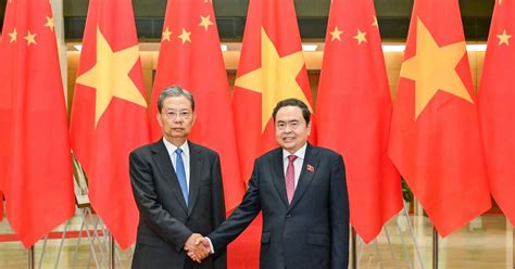 越南国会主席陈青敏同中国全国人大常委会委员长赵乐际举行会谈【组图】 Nhan Dan Online