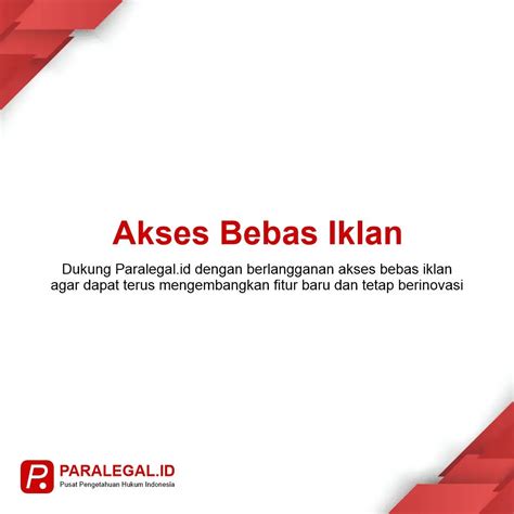 Akses Bebas Iklan Paralegalid