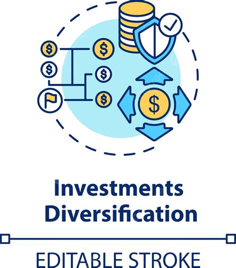 Investments Diversification Concept Icon Strategy Startup Complex