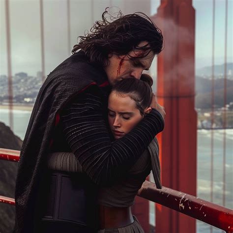 Kylo Ren X Rey At The Golden Gate Bridge In 2025 Rey Star Wars Star