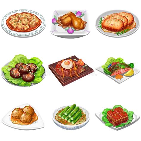 Comida Deliciosa De Todo O Mundo Conjunto De Alimentos Ilustração
