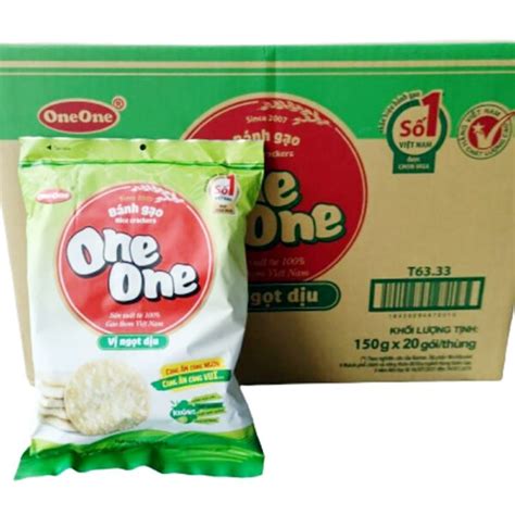 Bánh Gạo Vị Ngọt Dịu One One Thùng 20 Gói X 150g Chuỗi Tạp Hóa Việt