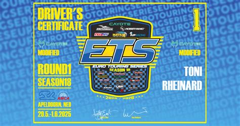 Get Your Personal Certificate From Your Ets Race Ets Euro Touring