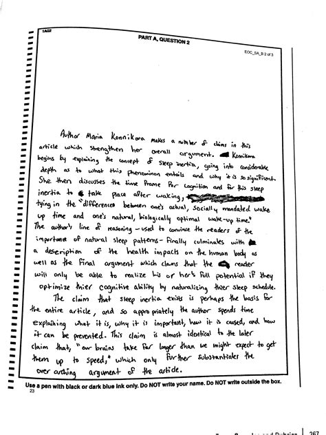 Sample Free Response Eoc Mrs Shellenbergers Ap Seminar