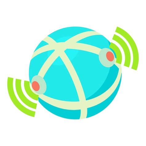 Premium Vector Globe Database Icon Cartoon Illustration Of Globe Database Vector Icon For Web