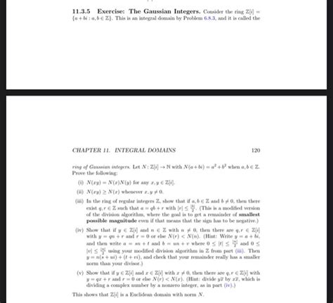 solved the gaussian integers consider the ring 21 {a bi a b e